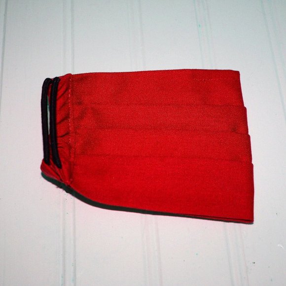 Hand Crafted | Accessories | Handmade Kids Red Face Mask With Pocket ...